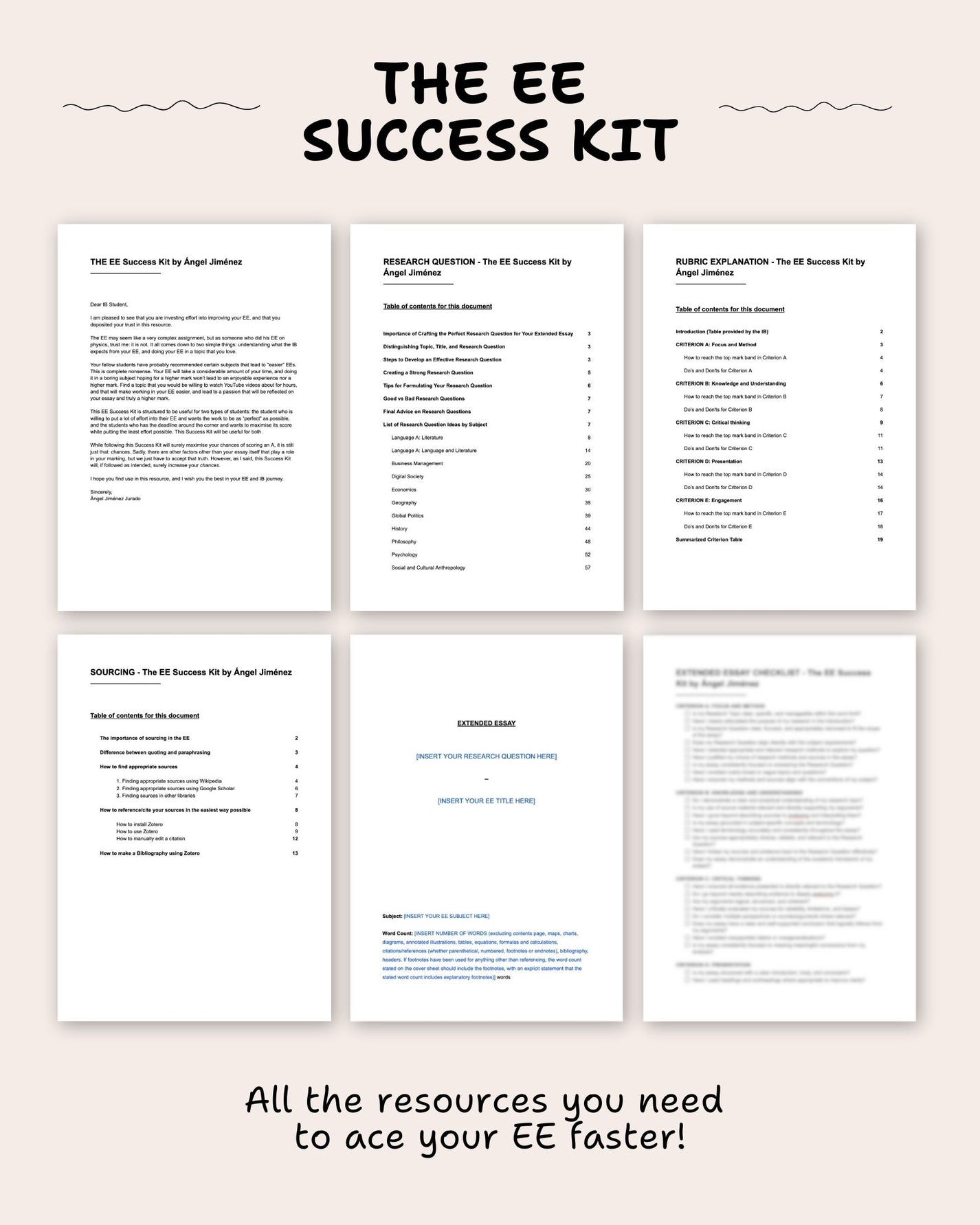 IB Survival Guide Shop – Achieve Your Dream IB Score with Top Notes